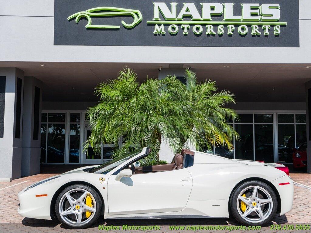 Ferrari 458 White Convertible Used 2014 Ferrari 458 Spider Base For