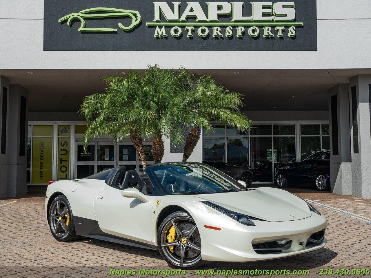 Ferrari 458 White Convertible